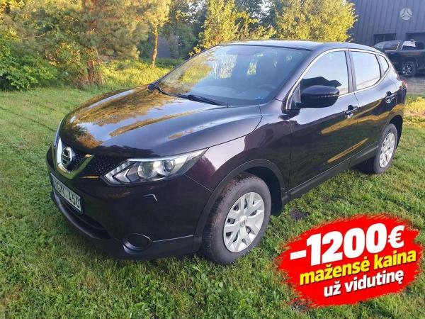 Violet Nissan Qashqai 2016 in Kaunas, with an engine capacity of 1.20 L and mileage of 144 thousand km for 6900 €, photo 1 on AUTOMOTO.COM.LV
