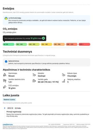 Белый Ниссан Кашкай 2013 в Ширвинтос, объемом двигателя 1.60 л и пробегом 240 тыс. км за 5890 €, фото 14 на AUTOMOTO.COM.LV