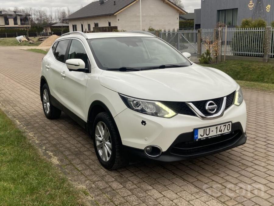 White Nissan Qashqai 2014 in Jelgava, with an engine capacity of 1.20 L and mileage of 0 thousand km for 7290 €, photo 2 on AUTOMOTO.COM.LV