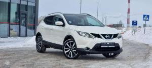 Balts Nissan Qashqai 2014 Šauļi, ar dzinēja tilpumu 1.60 L un nobraukumu 209 tūkst. km par 8600 €, foto  vietnē AUTOMOTO.COM.LV
