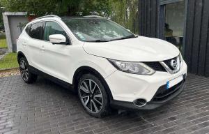 White Nissan Qashqai 2014 in Taurage, with an engine capacity of 1.60 L and mileage of 146 thousand km for 8900 €, photo  on AUTOMOTO.COM.LV