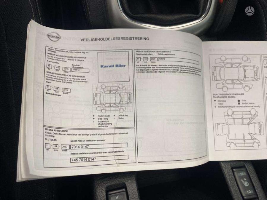 White Nissan Qashqai 2015 in Radviliskis, with an engine capacity of 1.46 L and mileage of 237 thousand km for 8550 €, photo 19 on AUTOMOTO.COM.LV