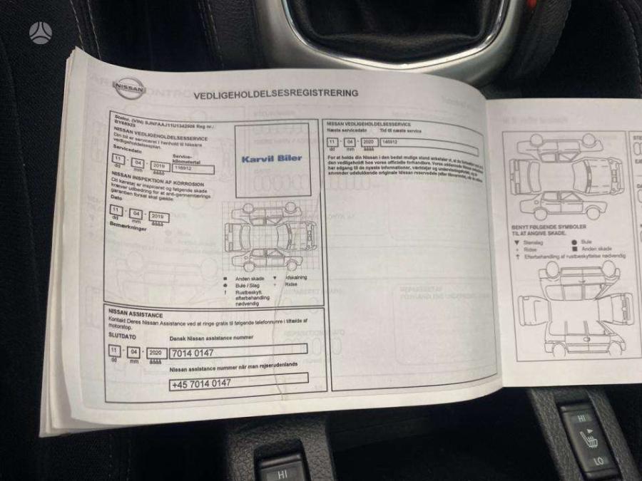 White Nissan Qashqai 2015 in Radviliskis, with an engine capacity of 1.46 L and mileage of 237 thousand km for 8550 €, photo 19 on AUTOMOTO.COM.LV
