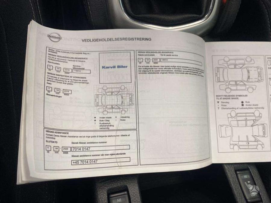 White Nissan Qashqai 2015 in Radviliskis, with an engine capacity of 1.46 L and mileage of 237 thousand km for 7650 €, photo 20 on AUTOMOTO.COM.LV