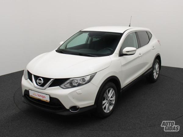 White Nissan Qashqai 2016 in Vilnius, with an engine capacity of 1.20 L and mileage of 169 thousand km for 9399 €, photo 1 on AUTOMOTO.COM.LV
