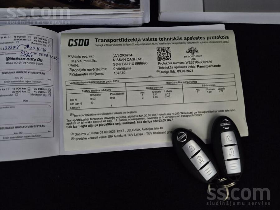 Белый Ниссан Кашкай 2017 в Елгава, объемом двигателя 1.20 л и пробегом 0 тыс. км за 8250 €, фото 26 на AUTOMOTO.COM.LV