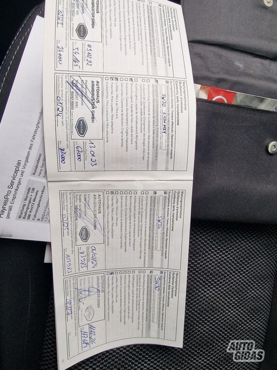 White Nissan Qashqai 2017 in Vilnius, with an engine capacity of 1.20 L and mileage of 129 thousand km for 8500 €, photo 26 on AUTOMOTO.COM.LV