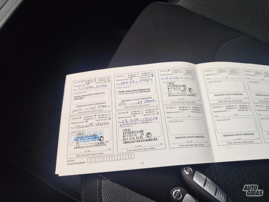 White Nissan Qashqai 2018 in Telschi, with an engine capacity of 1.20 L and mileage of 187 thousand km for 8800 €, photo 34 on AUTOMOTO.COM.LV
