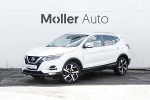 White Nissan Qashqai 2018 in Riga, with an engine capacity of 1.20 L and mileage of 112 thousand km for 10900 €, photo  on AUTOMOTO.COM.LV