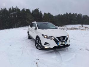 White Nissan Qashqai 2019 in Anyksciai, with an engine capacity of 1.30 L and mileage of 87 thousand km for 13950 €, photo  on AUTOMOTO.COM.LV