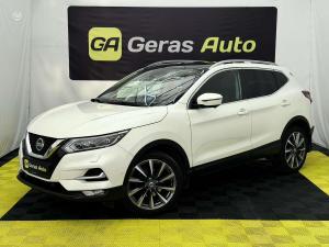 White Nissan Qashqai 2020 in Vilnius, with an engine capacity of 1.33 L and mileage of 146 thousand km for 14990 €, photo  on AUTOMOTO.COM.LV