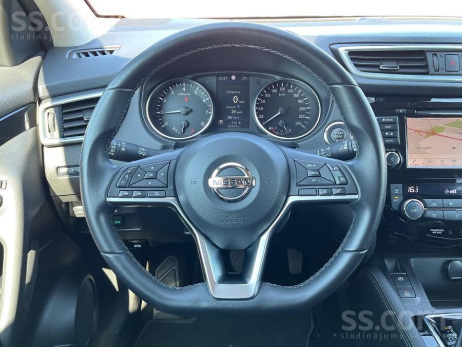 White Nissan Qashqai 2021 in Riga, with an engine capacity of 1.30 L and mileage of 56 thousand km for 18990 €, photo 13 on AUTOMOTO.COM.LV
