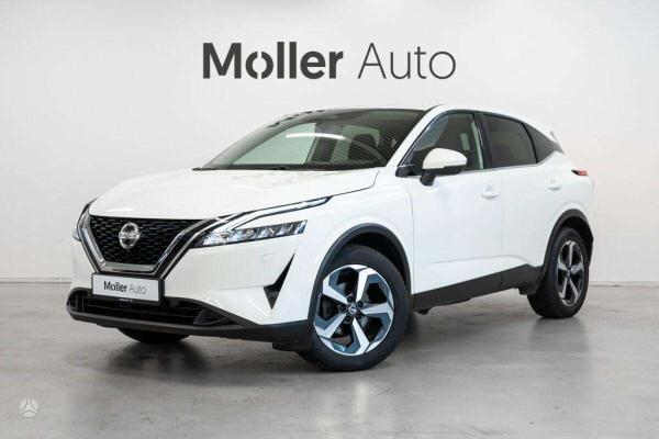 White Nissan Qashqai 2022 in Vilnius, with an engine capacity of 1.30 L and mileage of 89 thousand km for 17990 €, photo 1 on AUTOMOTO.COM.LV