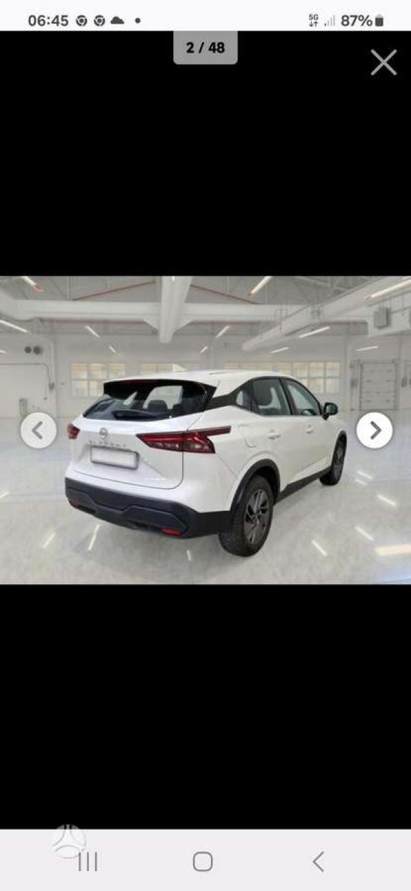 White Nissan Qashqai 2022 in Kaunas, with an engine capacity of 1.30 L and mileage of 170 thousand km for 11950 €, photo 4 on AUTOMOTO.COM.LV