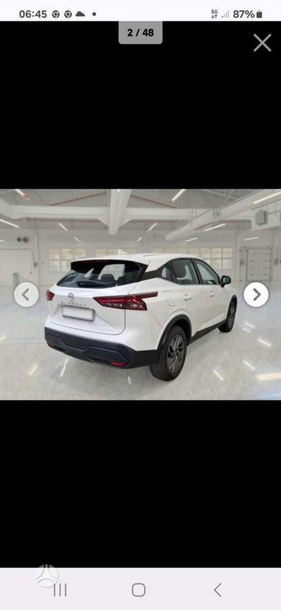 Balts Nissan Qashqai 2022 Kauņa, ar dzinēja tilpumu 1.30 L un nobraukumu 170 tūkst. km par 11950 €, foto 5 vietnē AUTOMOTO.COM.LV