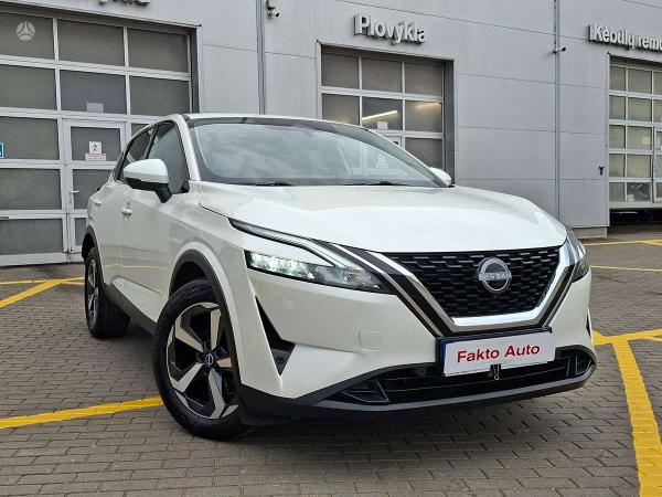 Nissan Qashqai 2023 Viļņa vietnē Balts Nissan Qashqai 2023 Viļņa, ar dzinēja tilpumu 1.33 L un nobraukumu 50 tūkst. km par 22900 €, foto 7 vietnē AUTOMOTO.COM.LV