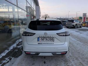 White Nissan Qashqai 2024 in Vilnius, with an engine capacity of 1.33 L and mileage of 18 thousand km for 29900 €, photo 4 on AUTOMOTO.COM.LV