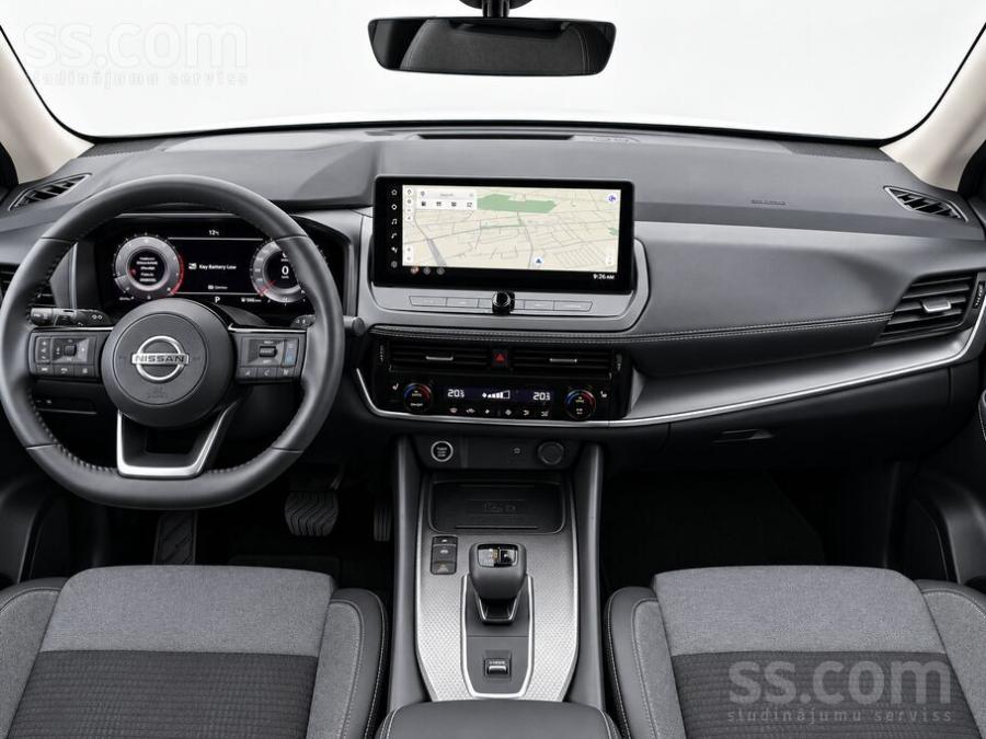 White Nissan Qashqai 2025 in Riga, with an engine capacity of 1.30 L and mileage of 25 thousand km for 27890 €, photo 8 on AUTOMOTO.COM.LV