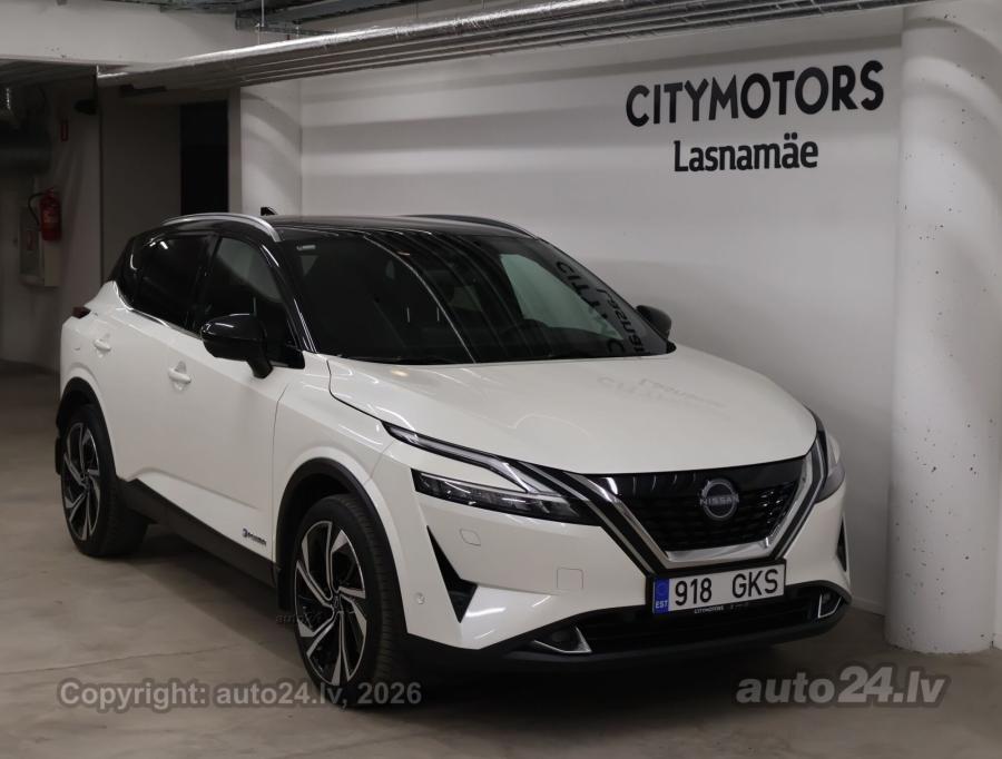 White Nissan Qashqai 2023 in Tallinn, with an engine capacity of 1.50 L and mileage of 70 thousand km for 24900 €, photo 5 on AUTOMOTO.COM.LV