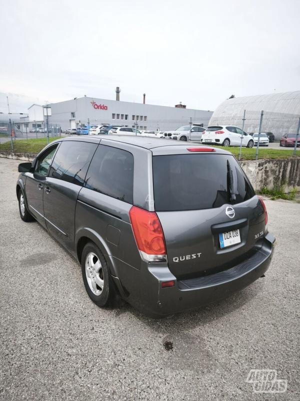 Grey Nissan Quest 2004 in Kaunas, with an engine capacity of 3.50 L and mileage of 265 thousand km for 650 €, photo 4 on AUTOMOTO.COM.LV