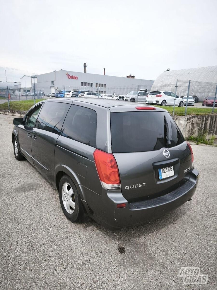 Grey Nissan Quest 2004 in Kaunas, with an engine capacity of 3.50 L and mileage of 265 thousand km for 650 €, photo 5 on AUTOMOTO.COM.LV