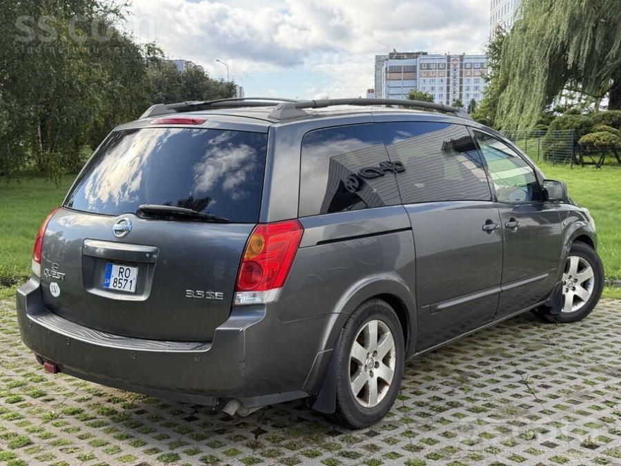 Pelēks Nissan Quest 2004 Rīga, ar dzinēja tilpumu 3.50 L un nobraukumu 121 tūkst. km par 1000 €, foto 6 vietnē AUTOMOTO.COM.LV
