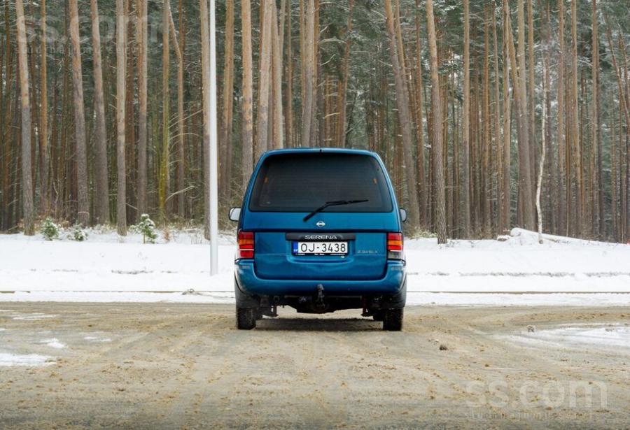 Zils Nissan Serena 1995 Rīga, ar dzinēja tilpumu 2.30 L un nobraukumu 242 tūkst. km par 5990 €, foto 7 vietnē AUTOMOTO.COM.LV