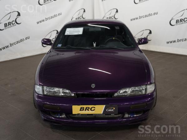 Violet Nissan Silvia 1994 in Riga, with an engine capacity of 2.00 L and mileage of 240 thousand km for 29880 €, photo 3 on AUTOMOTO.COM.LV