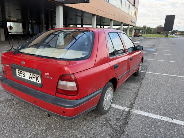 Red Nissan Sunny 1992 in Tallinn, with an engine capacity of 0.00 L and mileage of 169 thousand km for 1000 €, photo 4 on AUTOMOTO.COM.LV