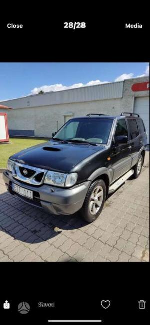 Melns Nissan Terrano 2005 Kauņa, ar dzinēja tilpumu 2.70 L un nobraukumu 160 tūkst. km par 2950 €, foto  vietnē AUTOMOTO.COM.LV