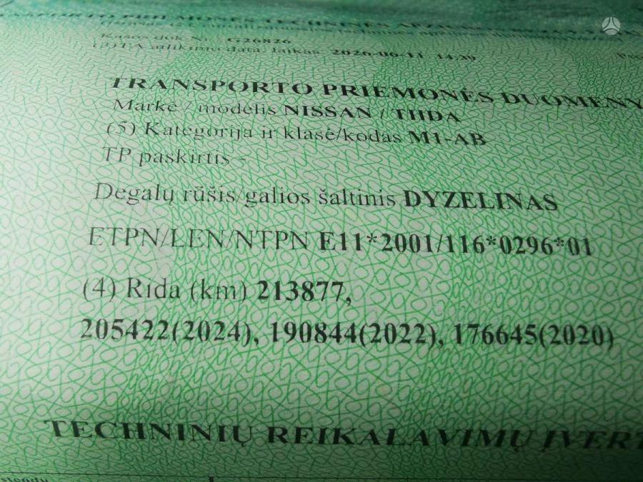 Черный Ниссан Тиида 2009 в Вильнюс, объемом двигателя 1.46 л и пробегом 229 тыс. км за 2550 €, фото 13 на AUTOMOTO.COM.LV
