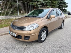 Brown Nissan TIIDA 2008 in Tallinn, with an engine capacity of 1.60 L and mileage of 197 thousand km for 1999 €, photo  on AUTOMOTO.COM.LV