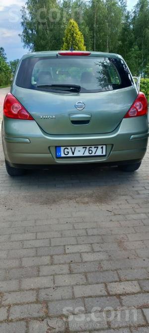 Green Nissan TIIDA 2007 in Riga, with an engine capacity of 1.60 L and mileage of 164 thousand km for 2990 €, photo 6 on AUTOMOTO.COM.LV