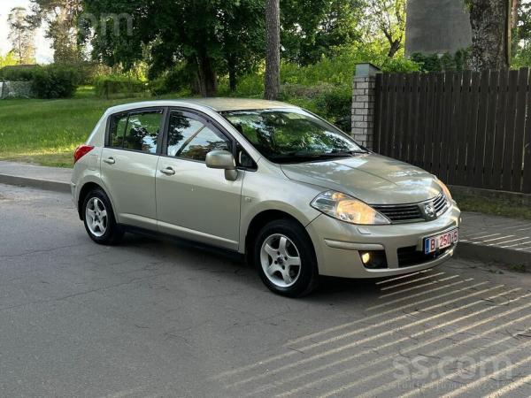 Green Nissan TIIDA 2008 in Riga, with an engine capacity of 1.60 L and mileage of 0 thousand km for 1999 €, photo 7 on AUTOMOTO.COM.LV