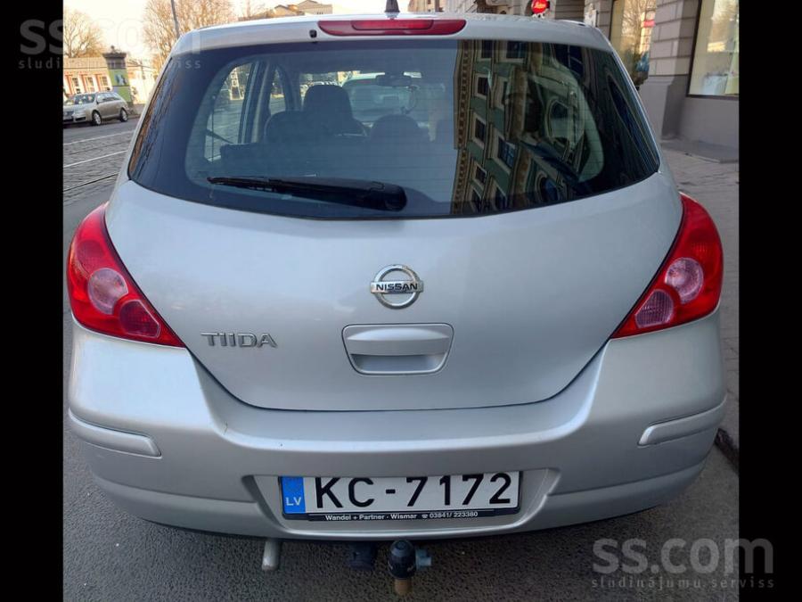 Grey Nissan TIIDA 2008 in Riga, with an engine capacity of 1.60 L and mileage of 269 thousand km for 1900 €, photo 6 on AUTOMOTO.COM.LV