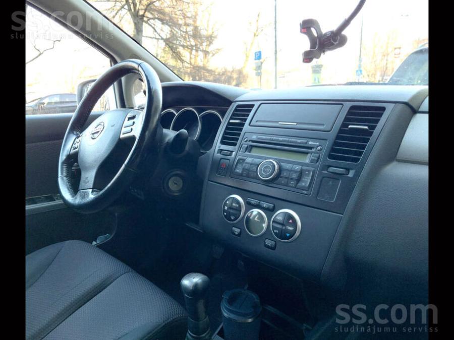 Grey Nissan TIIDA 2008 in Riga, with an engine capacity of 1.60 L and mileage of 270 thousand km for 1500 €, photo 10 on AUTOMOTO.COM.LV