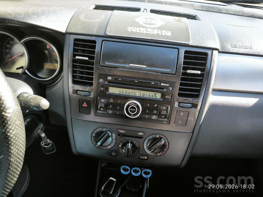 Nissan TIIDA 2007 in Riga, with an engine capacity of 1.60 L and mileage of 222 thousand km for 1400 €, photo 8 on AUTOMOTO.COM.LV