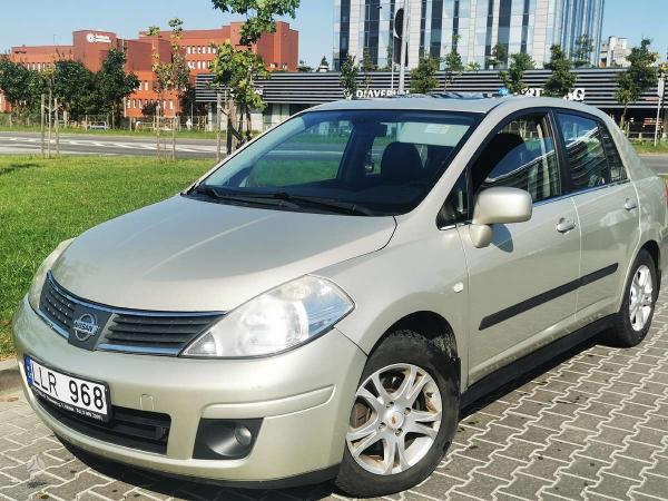 Yellow Nissan TIIDA 2009 in Vilnius, with an engine capacity of 1.60 L and mileage of 147 thousand km for 3883 €, photo 2 on AUTOMOTO.COM.LV