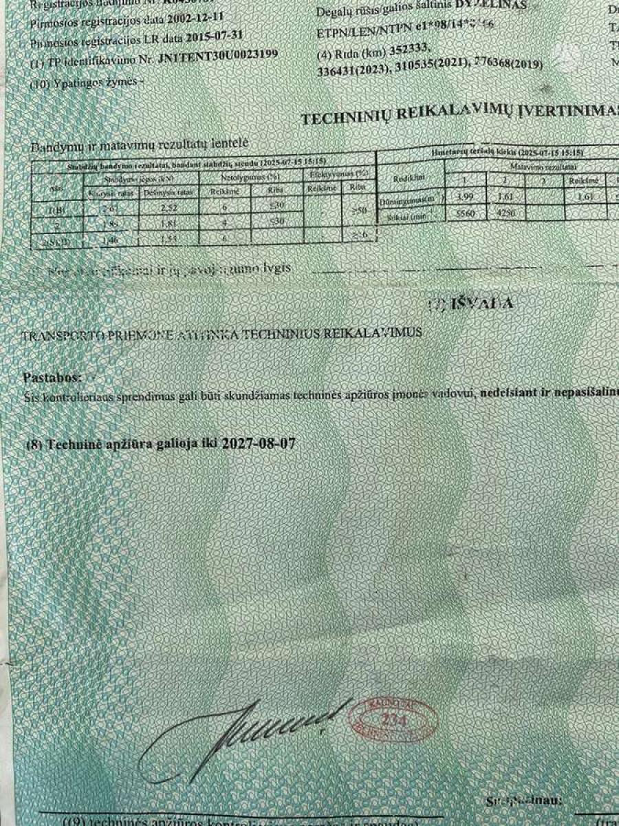 Черный Ниссан ИксТрейл 2002 в Вильнюс, объемом двигателя 2.18 л и пробегом 357 тыс. км за 1500 €, фото 21 на AUTOMOTO.COM.LV