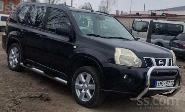 Black Nissan X-Trail 2008 in Rezekne, with an engine capacity of 2.00 L and mileage of 0 thousand km for 4550 €, photo 2 on AUTOMOTO.COM.LV