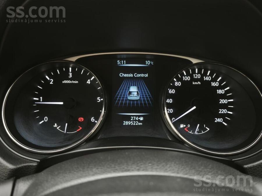 Black Nissan X-Trail 2015 in Jelgava, with an engine capacity of 1.60 L and mileage of 289 thousand km for 5800 €, photo 16 on AUTOMOTO.COM.LV