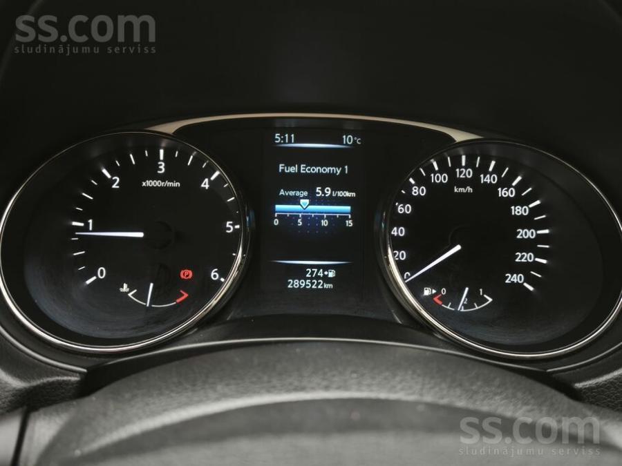 Black Nissan X-Trail 2015 in Jelgava, with an engine capacity of 1.60 L and mileage of 289 thousand km for 5800 €, photo 17 on AUTOMOTO.COM.LV