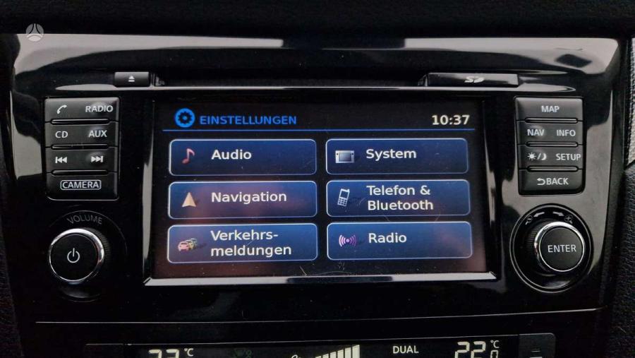 Black Nissan X-Trail 2017 in Marijampole, with an engine capacity of 2.00 L and mileage of 270 thousand km for 10490 €, photo 22 on AUTOMOTO.COM.LV