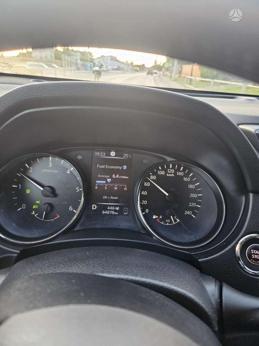 Black Nissan X-Trail 2019 in Kaunas, with an engine capacity of 2.00 L and mileage of 65 thousand km for 21990 €, photo 17 on AUTOMOTO.COM.LV