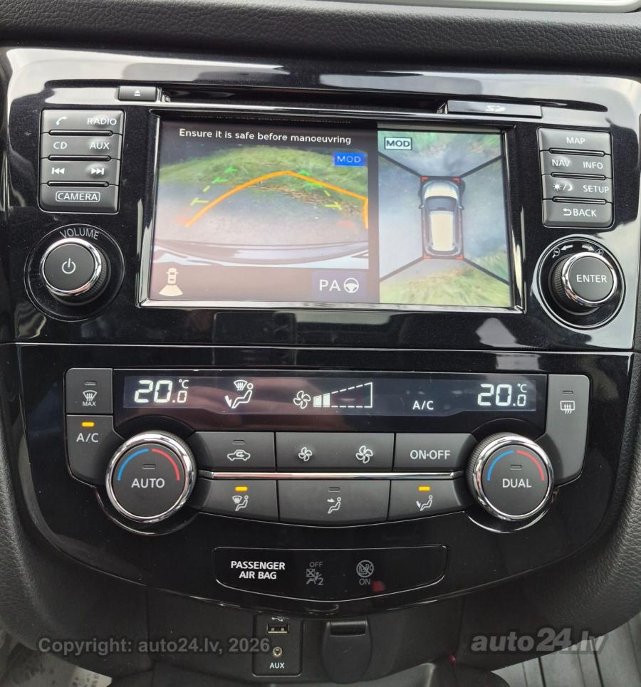 Black Nissan X-Trail 2017 in Tallinn, with an engine capacity of 1.60 L and mileage of 183 thousand km for 8990 €, photo 17 on AUTOMOTO.COM.LV