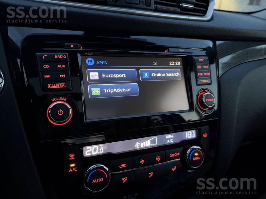 Blue Nissan X-Trail 2017 in Riga, with an engine capacity of 1.60 L and mileage of 274 thousand km for 8400 €, photo 18 on AUTOMOTO.COM.LV