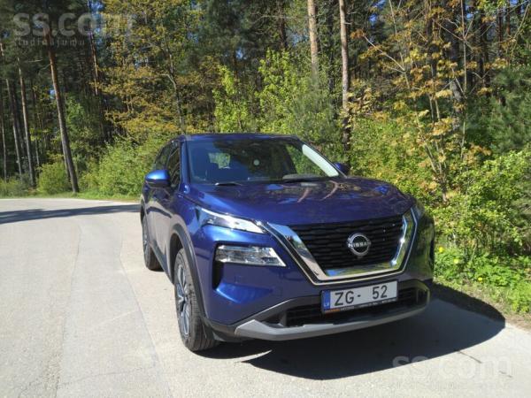 Blue Nissan X-Trail 2023 in Jurmala, with an engine capacity of 1.50 L and mileage of 23 thousand km for 29500 €, photo 1 on AUTOMOTO.COM.LV