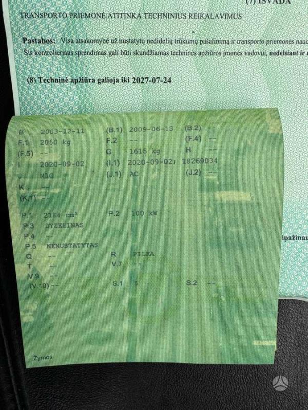 Серый Ниссан ИксТрейл 2003 в Вильнюс, объемом двигателя 2.18 л и пробегом 171 тыс. км за 1950 €, фото 7 на AUTOMOTO.COM.LV