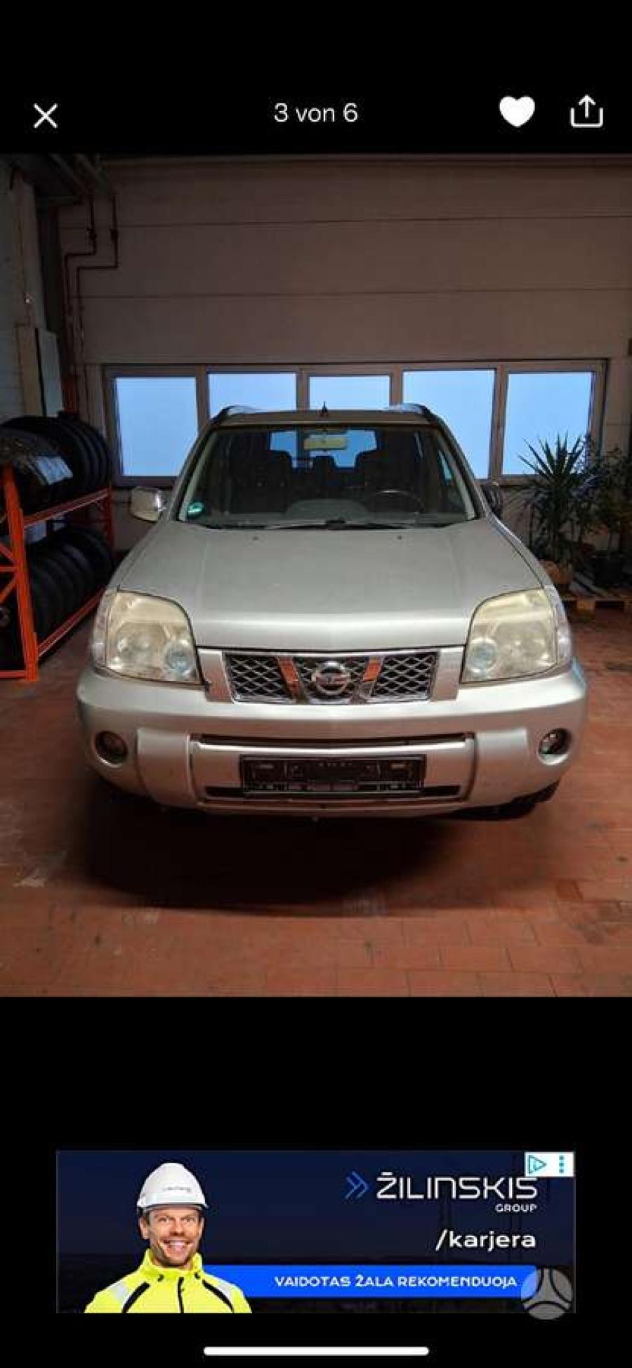 Grey Nissan X-Trail 2005 in Plunge, with an engine capacity of 2.18 L and mileage of 236 thousand km for 1700 €, photo 1 on AUTOMOTO.COM.LV