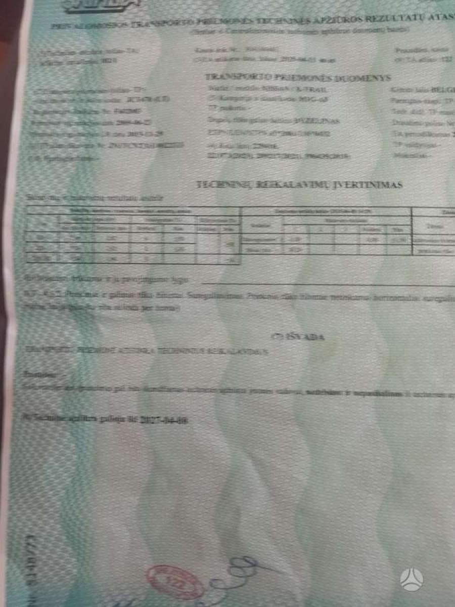 Серый Ниссан ИксТрейл 2009 в Друскининкай, объемом двигателя 2.00 л и пробегом 231 тыс. км за 4550 €, фото 5 на AUTOMOTO.COM.LV